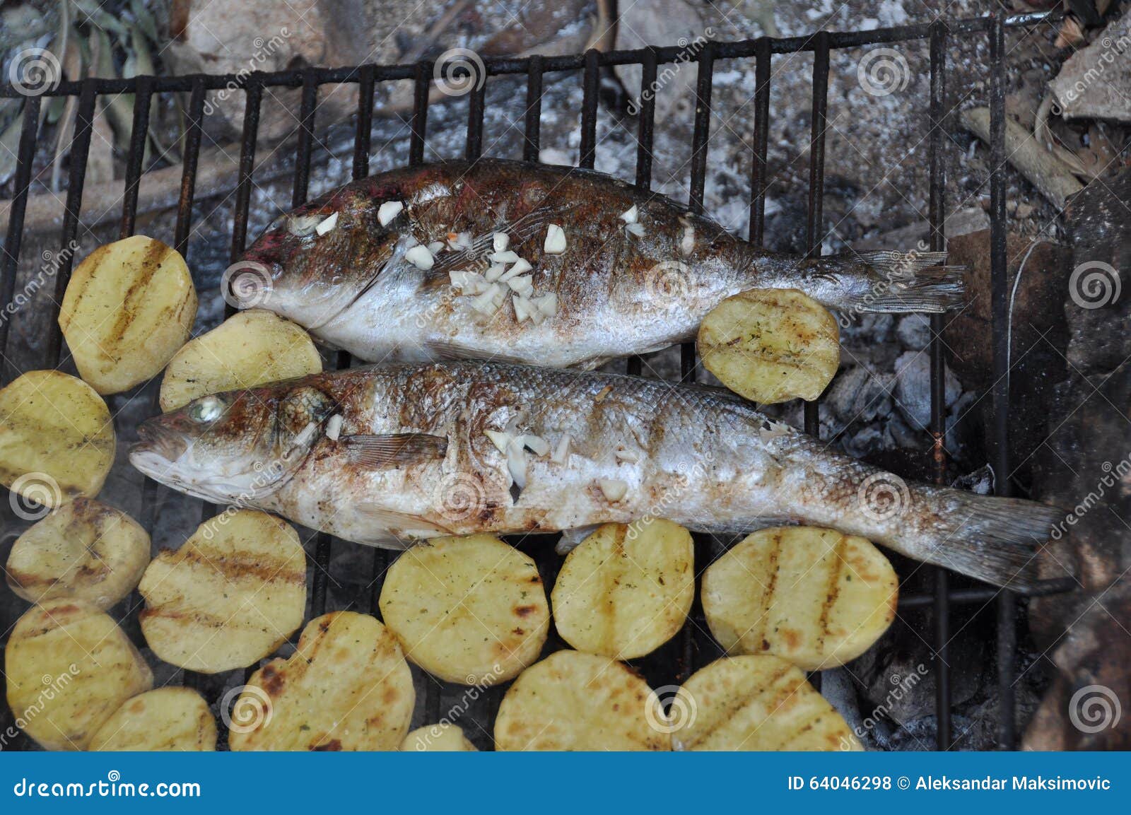 Fried fish stock photo. Image of natural, food, delicious - 64046298