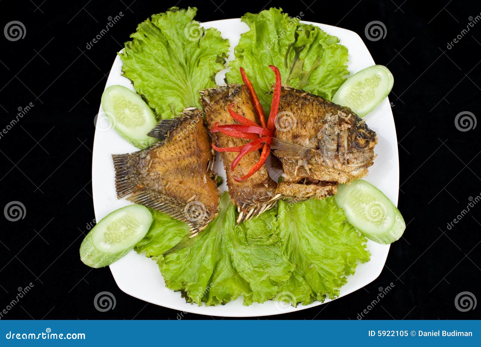Fried fish seafood stock image. Image of nutrition, dining - 5922105