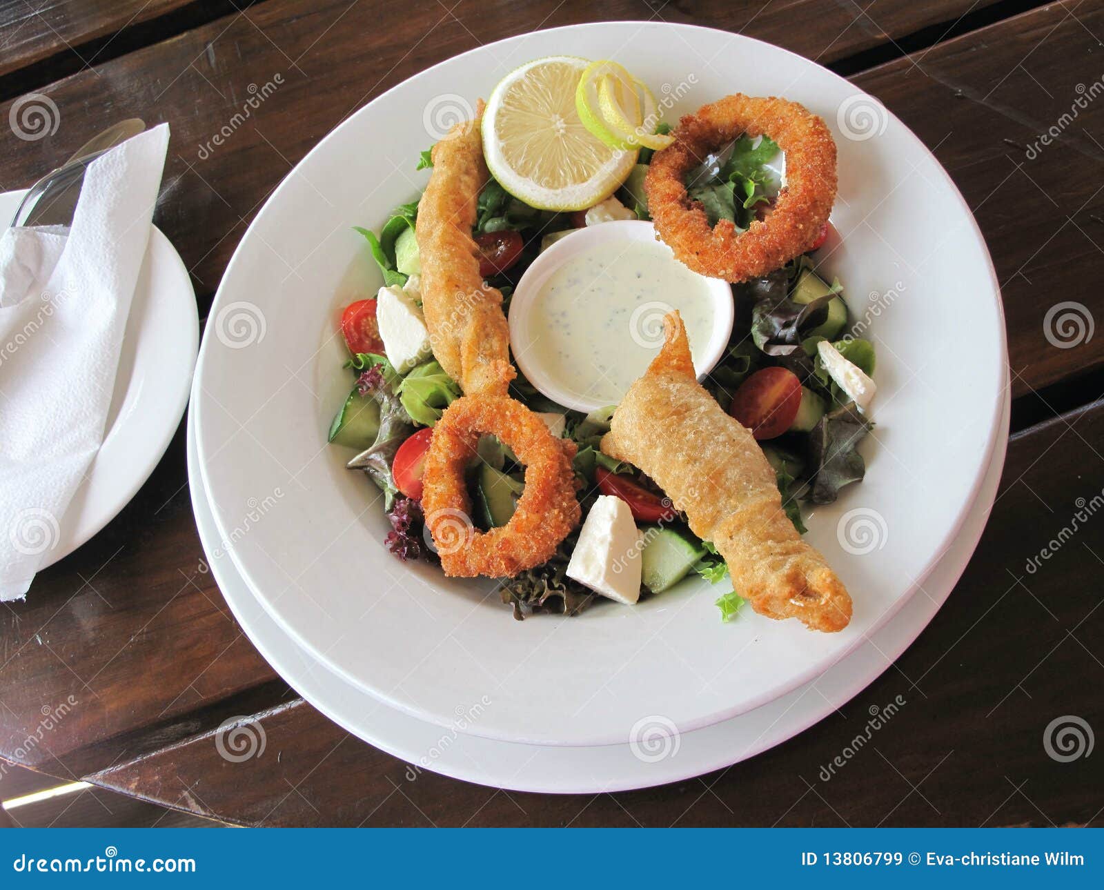 Fried fish starter stock image. Image of cheese, prawn - 13806799