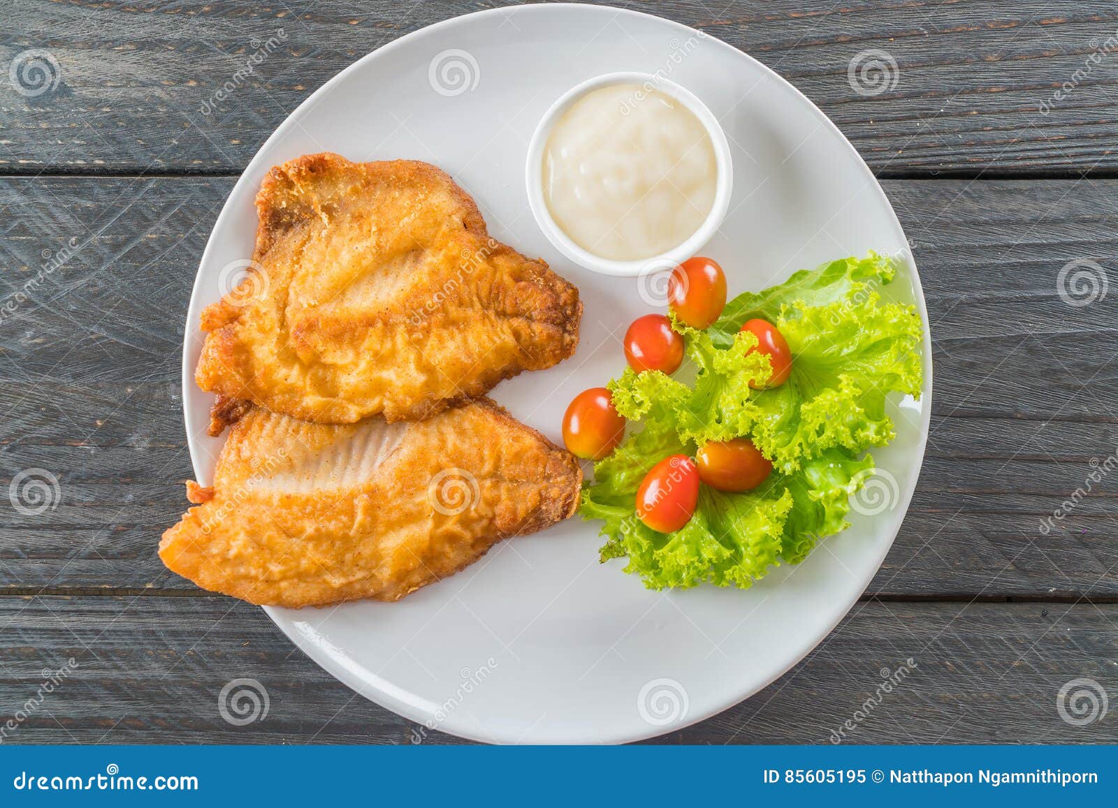 Fried fish steak stock image. Image of tasty, dish, steak - 85605195