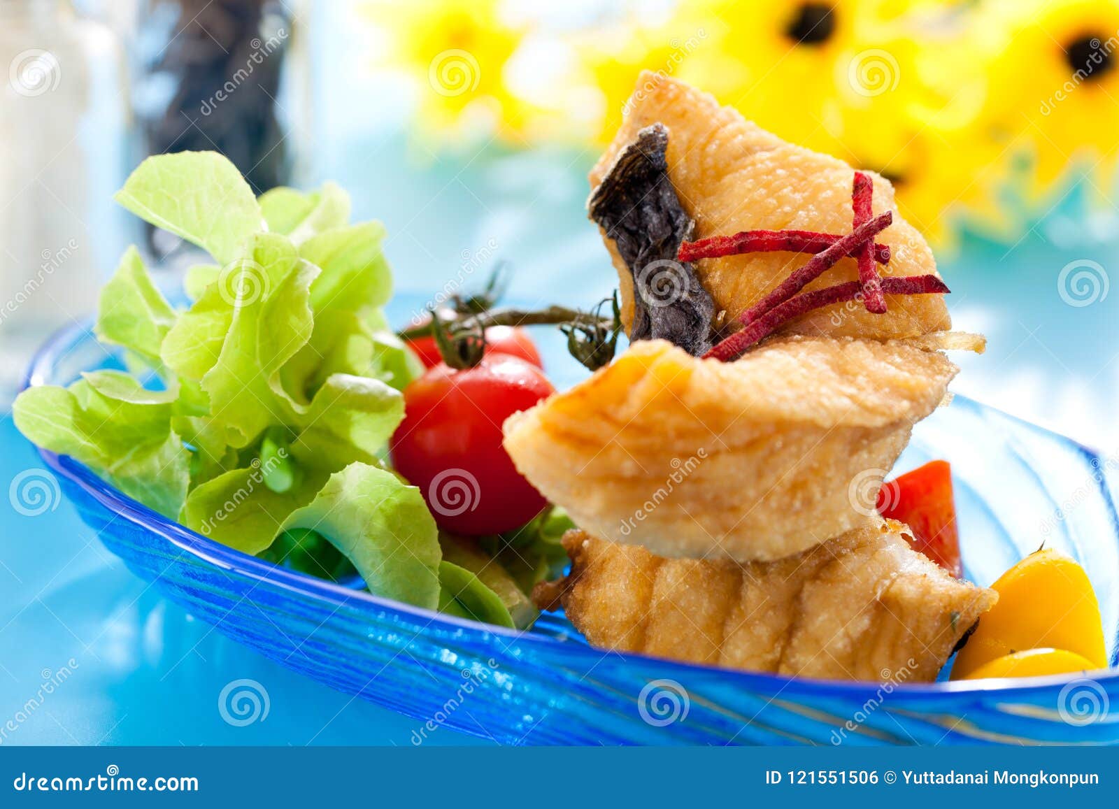 Fried fish on table stock photo. Image of culture, cuisine - 121551506