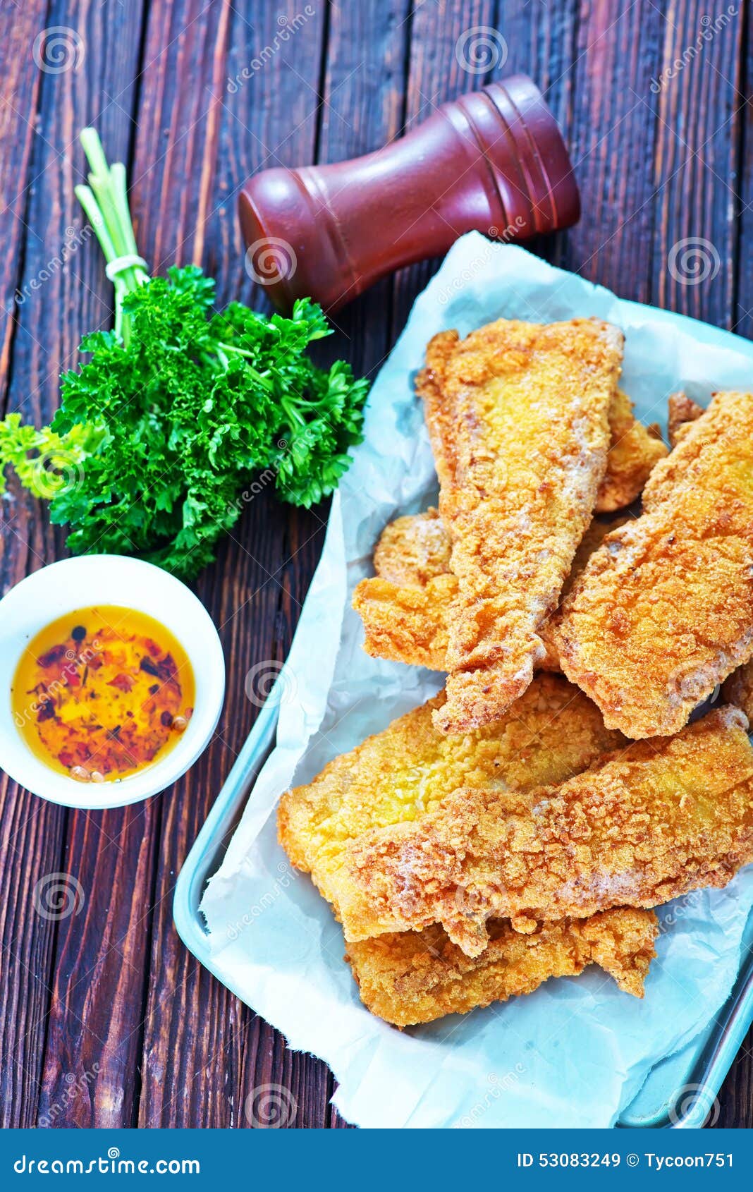 Fried fish stock image. Image of finger, lunch, fish - 53083249