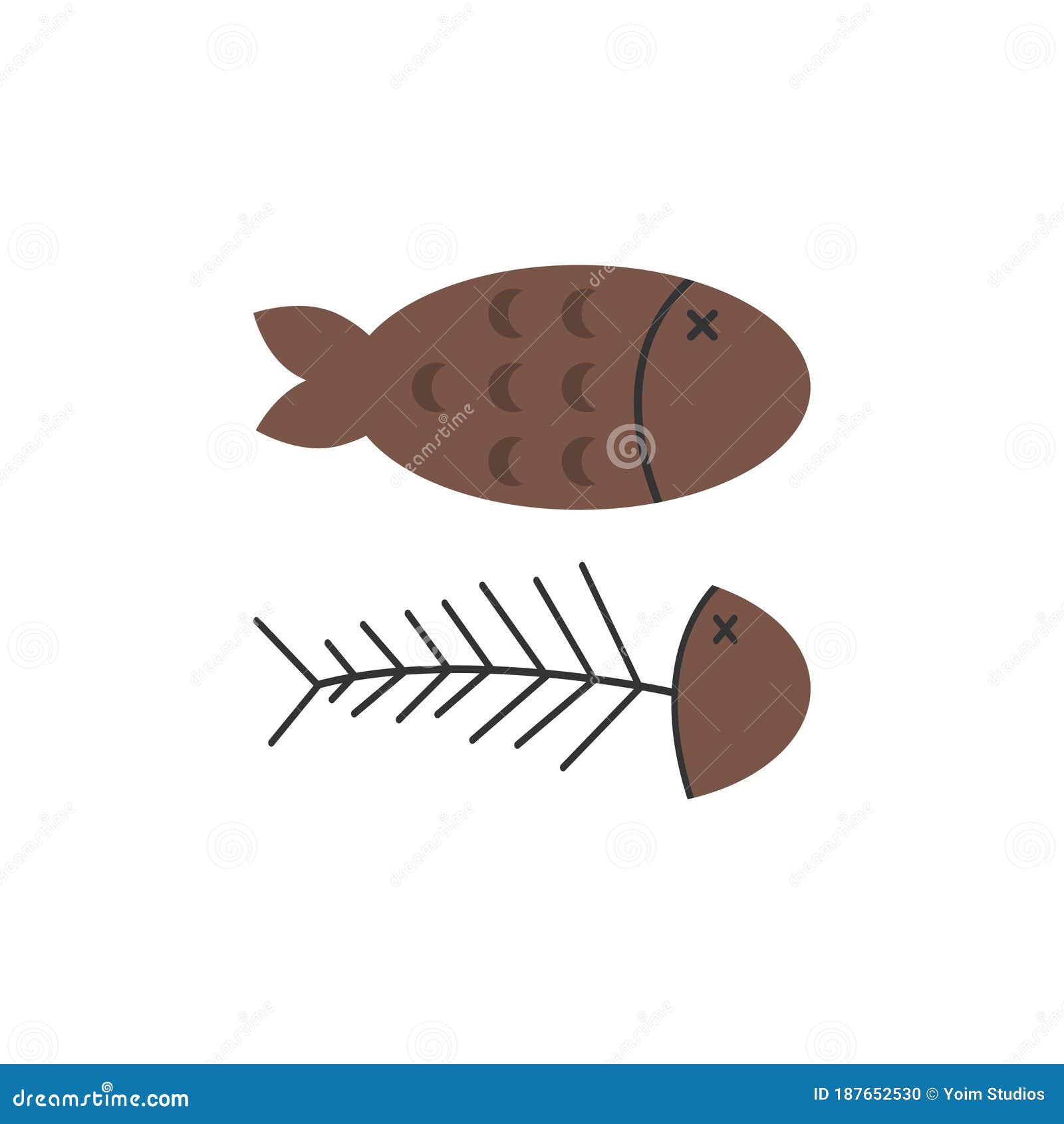 Fried Fish Vector Design Template Illustration Stock Vector ...