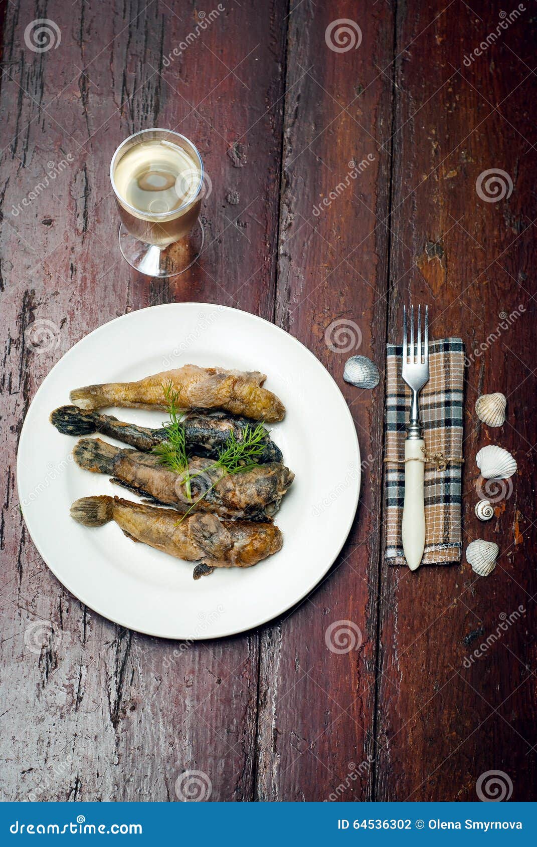 Fried fish stock photo. Image of lunch, oceanic, dinner - 64536302