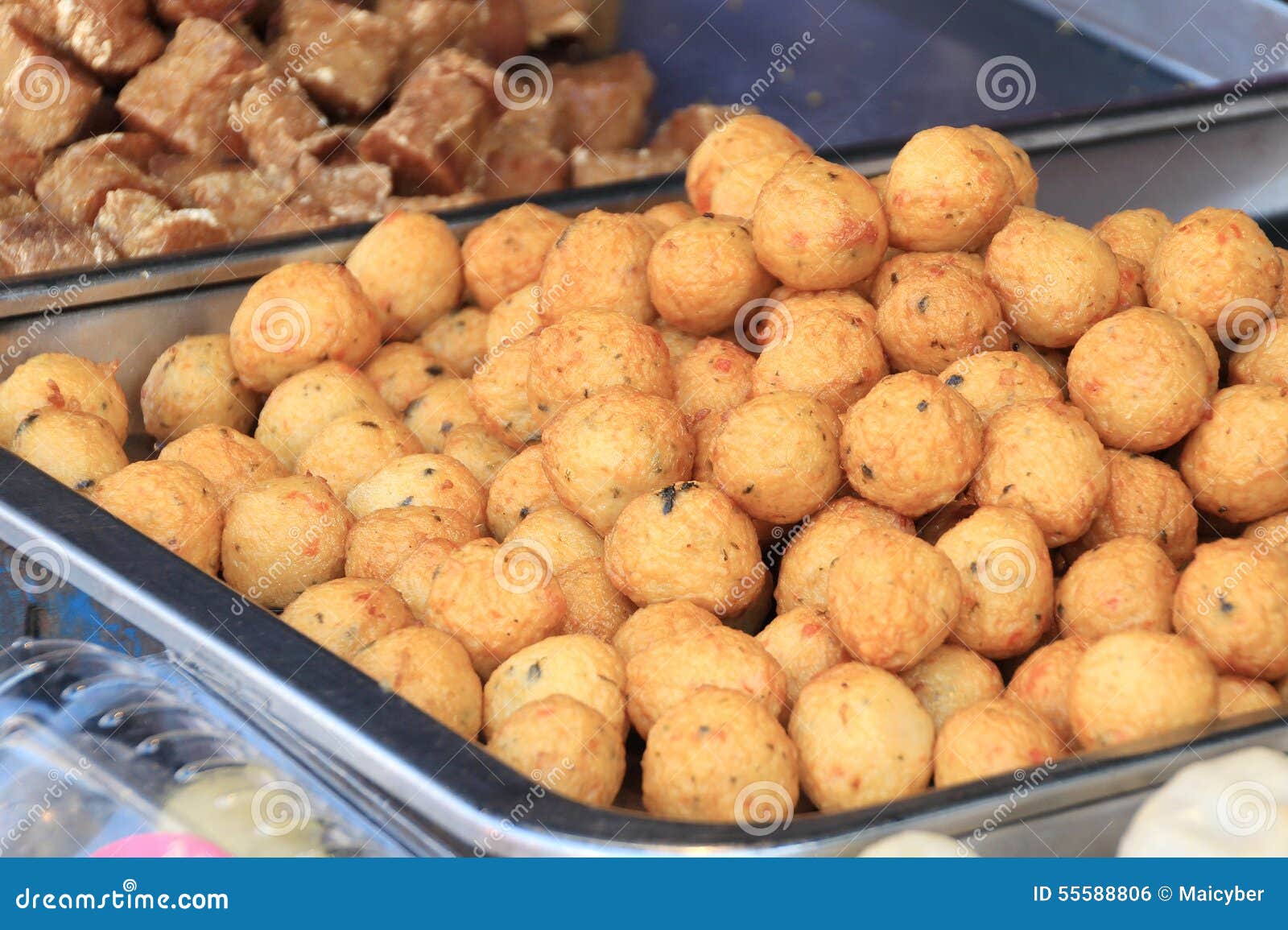 Fried Fishball stock photo. Image of taste, traditional - 55588806