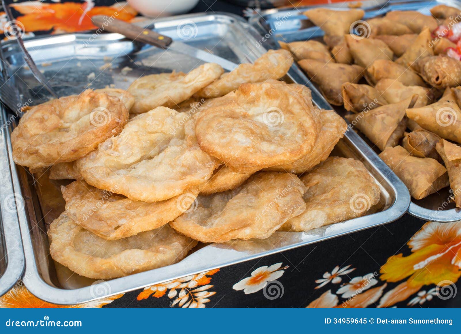 Fried flour in Thai style stock image. Image of thai - 34959645