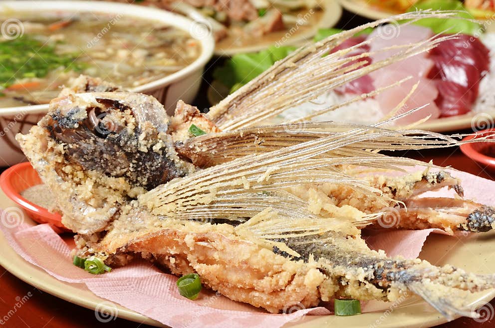 Fried flying fish stock image. Image of crispy, meal - 59004709