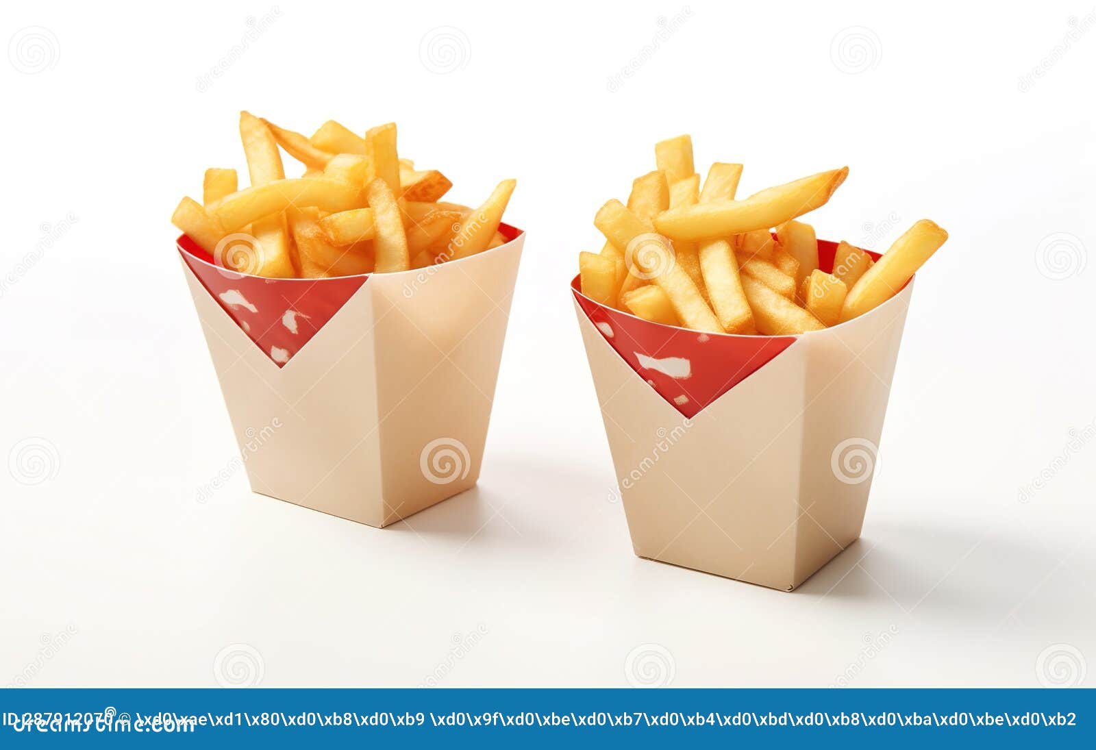 Fried Fries in a Packing Box. Stock Photo - Image of appetizer, sauce ...
