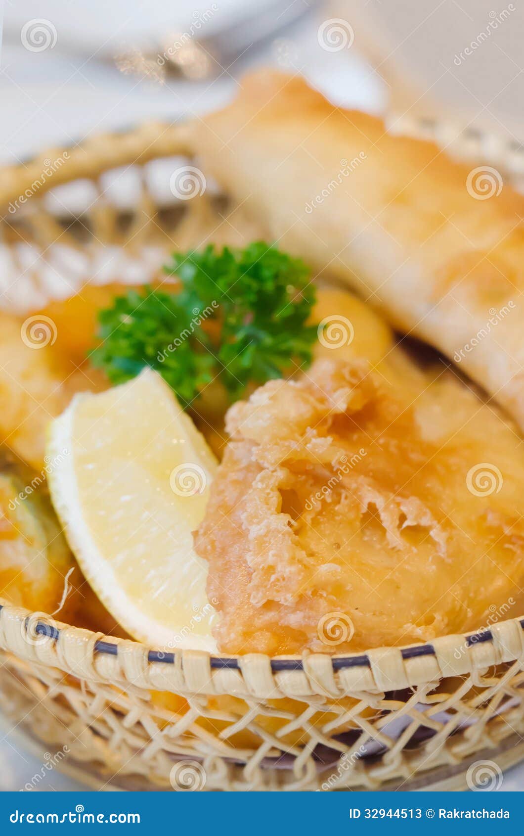 Fried frish and chips stock image. Image of food, haddock - 32944513