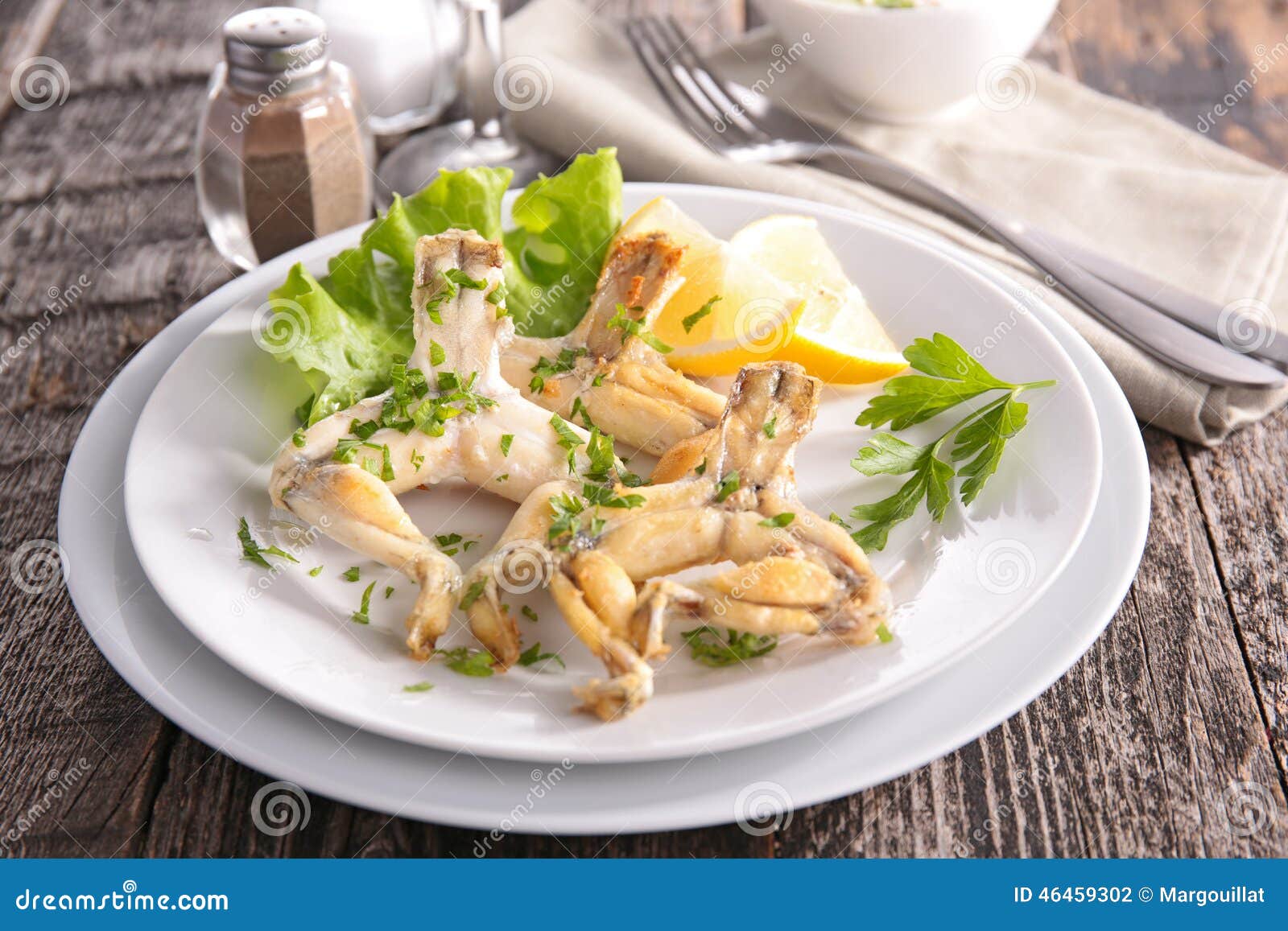 Fried frog stock photo. Image of frog, dining, meal, parsley - 46459302
