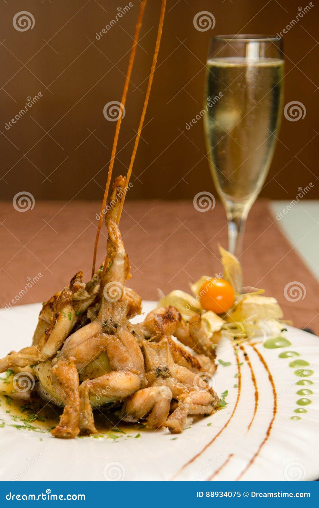 Fried frog legs stock image. Image of frogs, dinner, restaurant - 88934075