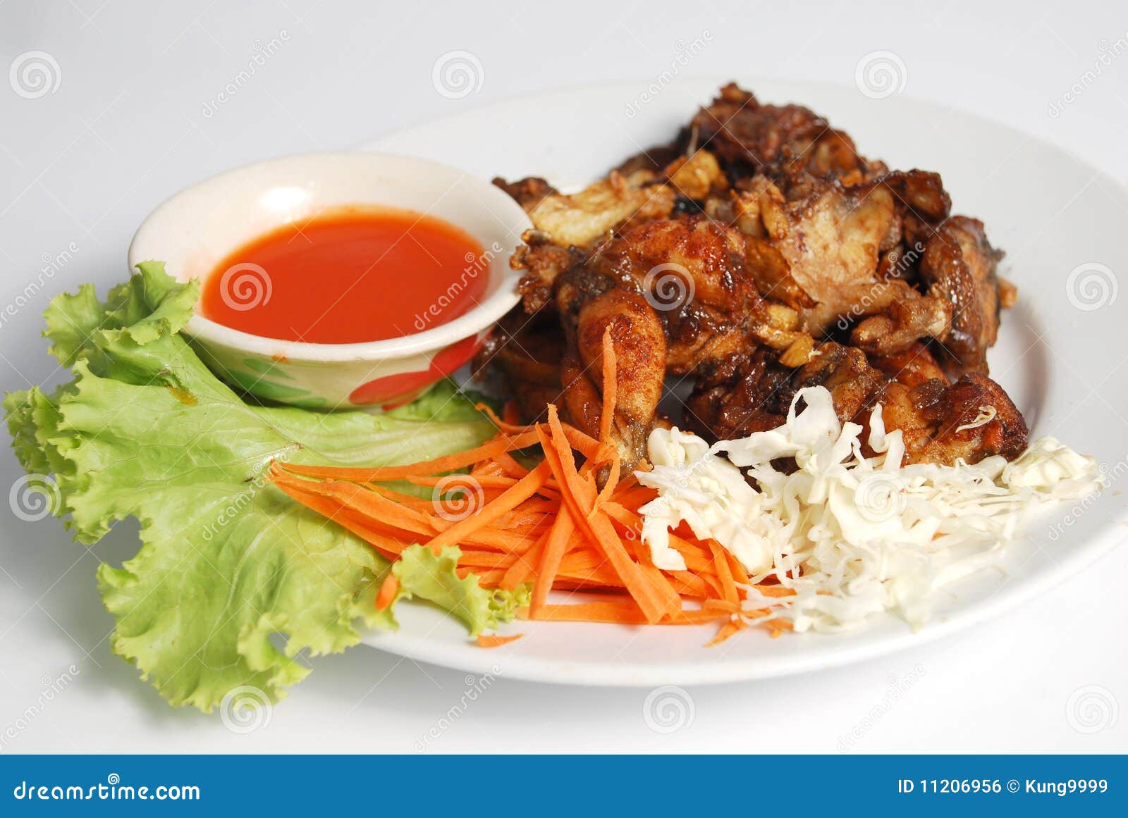Fried Frog with Spicy Thai Food Stock Photo - Image of gourmet, culture ...