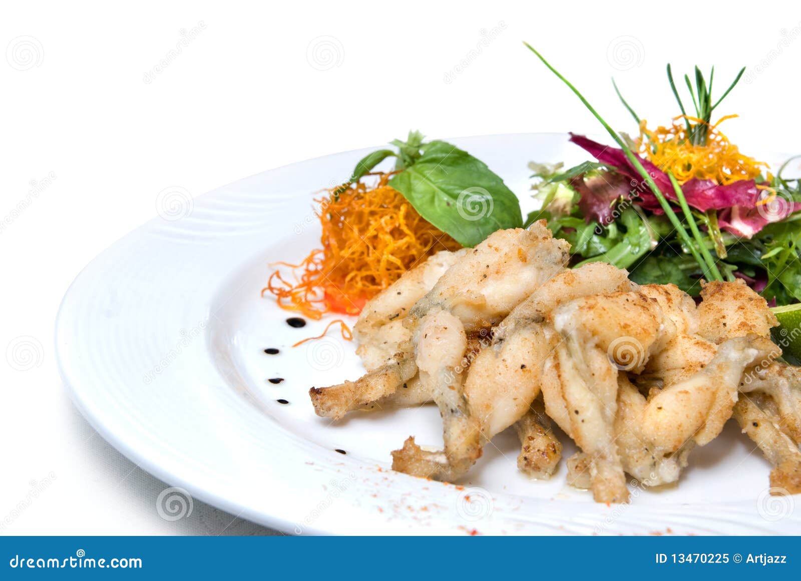 Fried Frogs Legs on the Plate Stock Image - Image of beet, food: 13470225