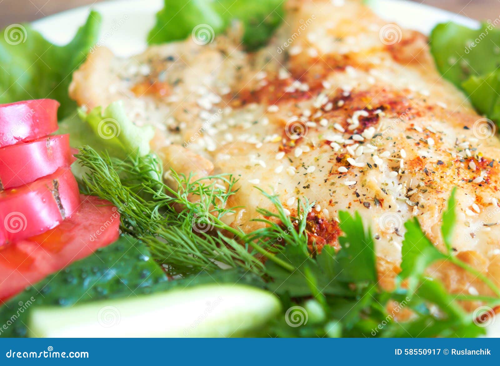 Fried fush stock image. Image of nutrition, dish, lunch - 58550917