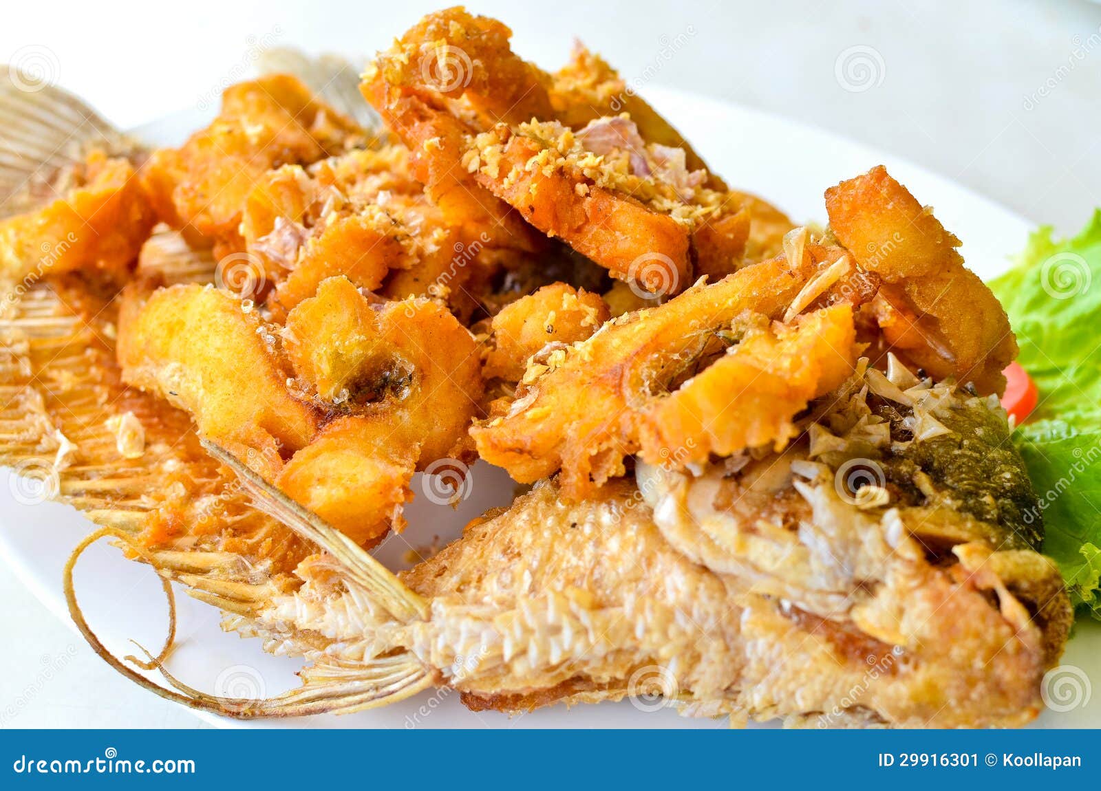Fried Giant Gourami Fish stock image. Image of nutrition - 29916301