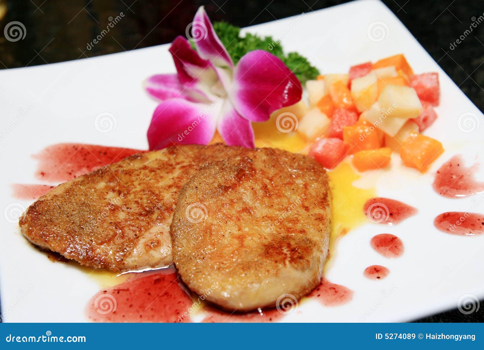 Fried of goose liver stock image. Image of asian, asia - 5274089