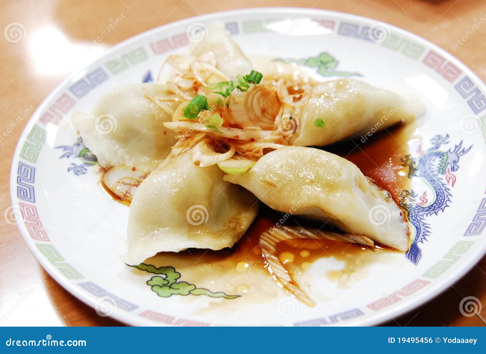 Fried Gyoza stock photo. Image of food, gourmet, dumpling - 19495456