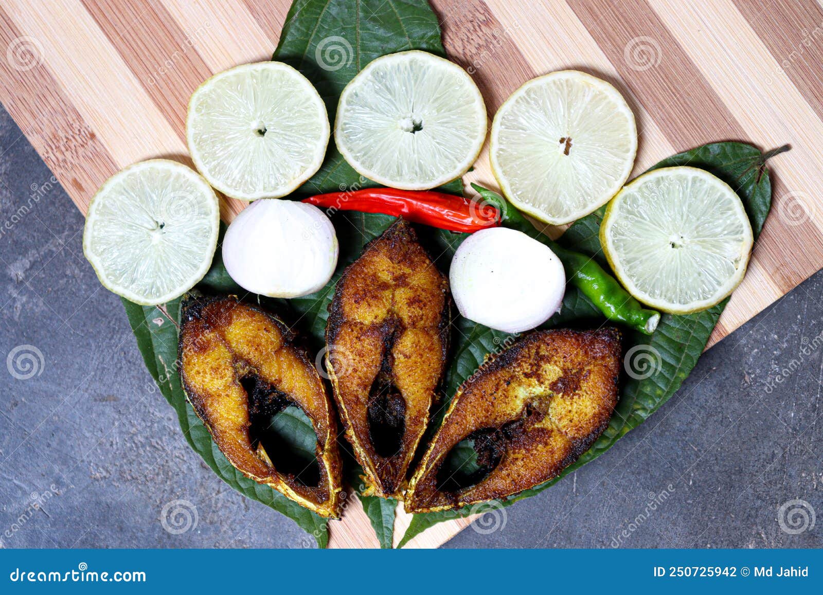 Fried Hilsa Fish on Kitchen Stock Photo - Image of indian, delicacy ...