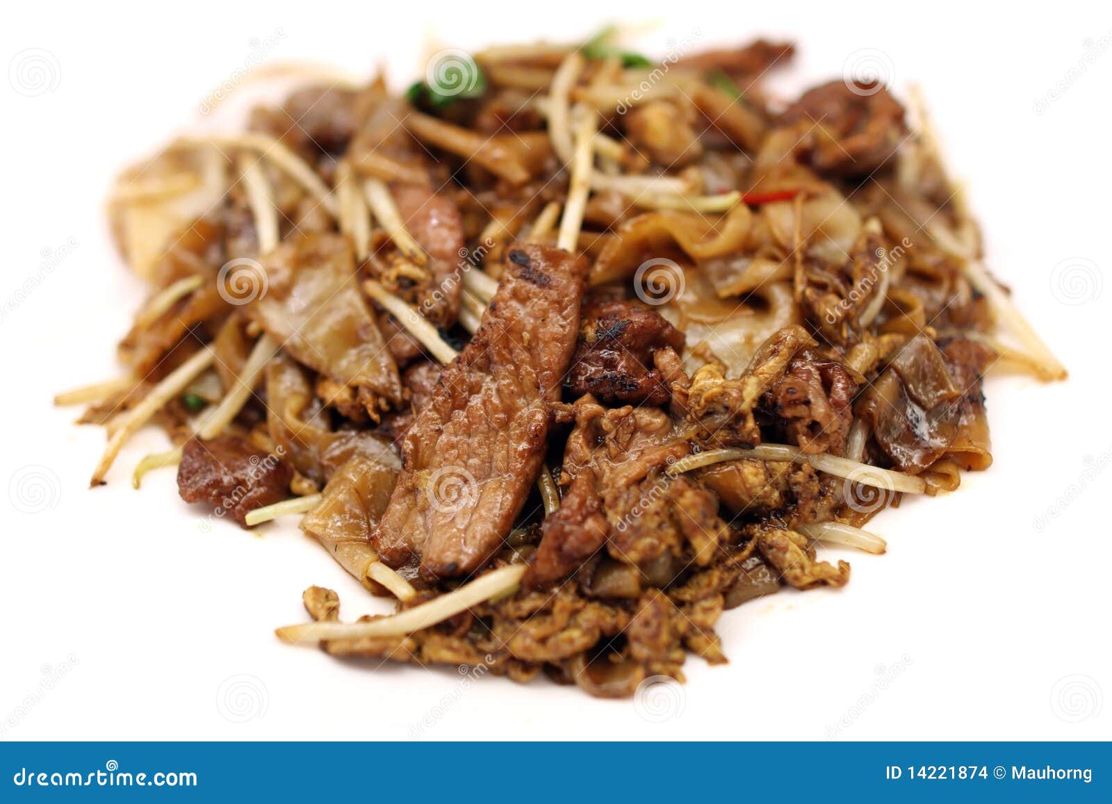 Fried Hor Fun (Rice Noodle) Stock Photo - Image of fried, brown: 14221874