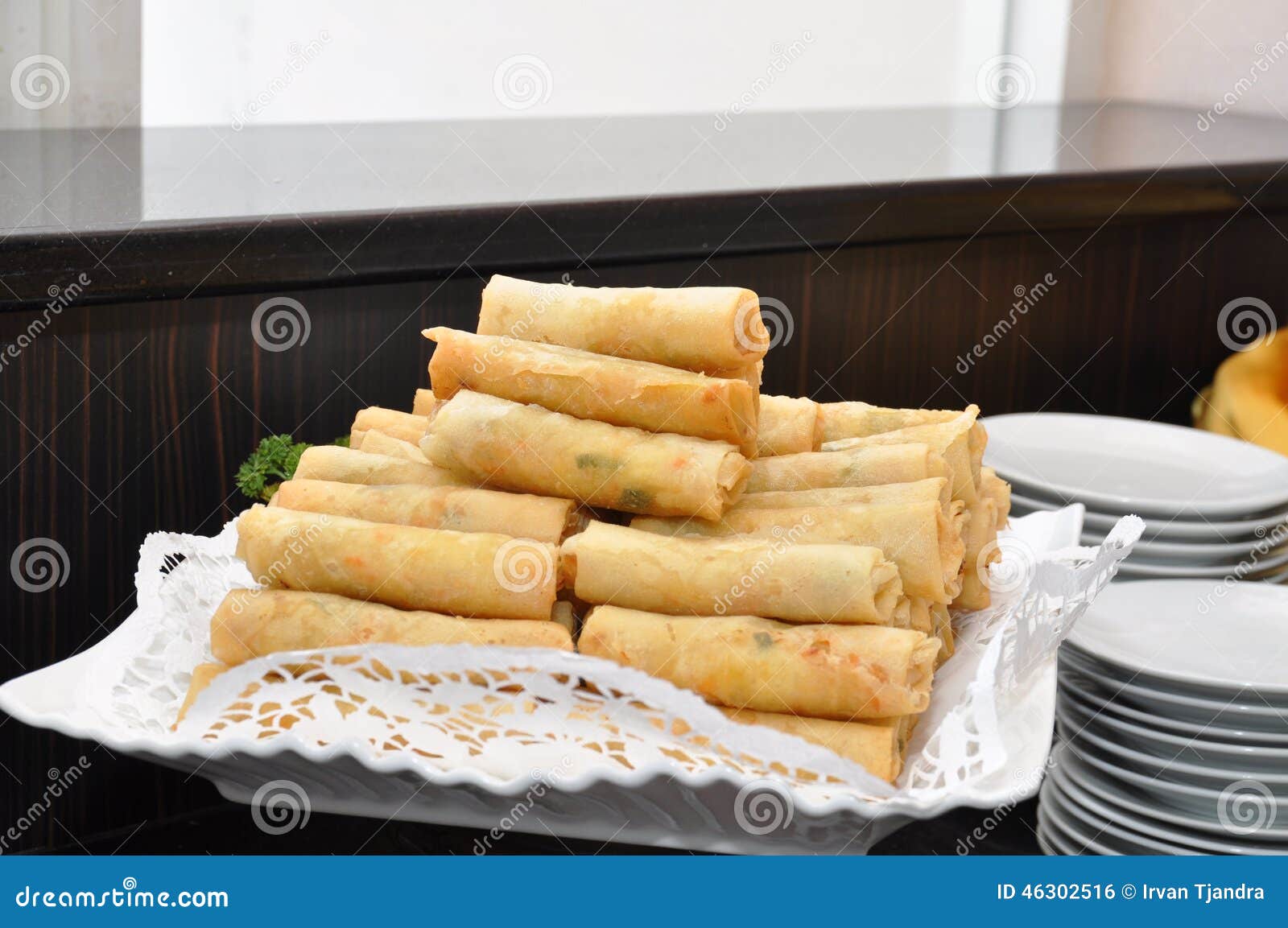 Fried Indonesian Spring Roll Stock Photo - Image of sweet, indonesian ...