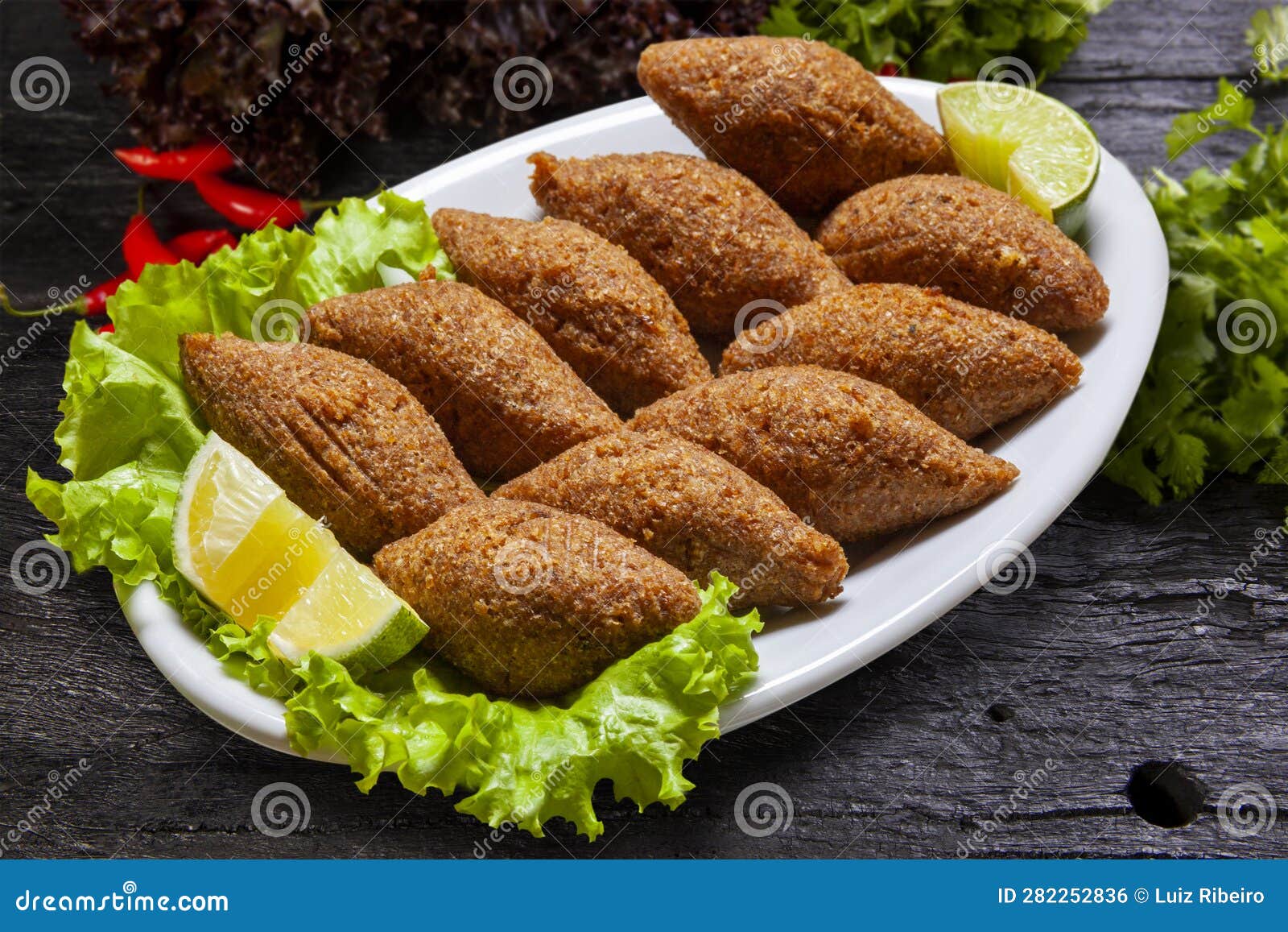 Fried Kebab, Traditional Arab Cuisine Stock Photo - Image of mince ...