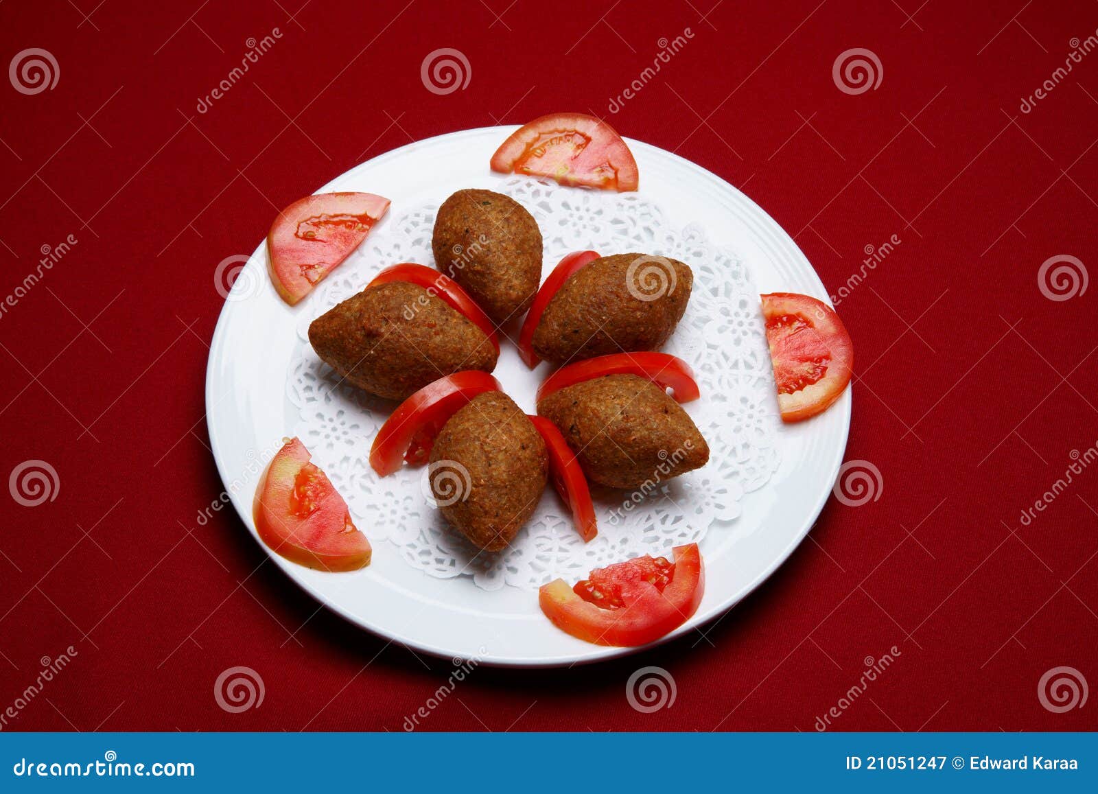 Fried Kebbe stock image. Image of lebanese, middle, food - 21051247