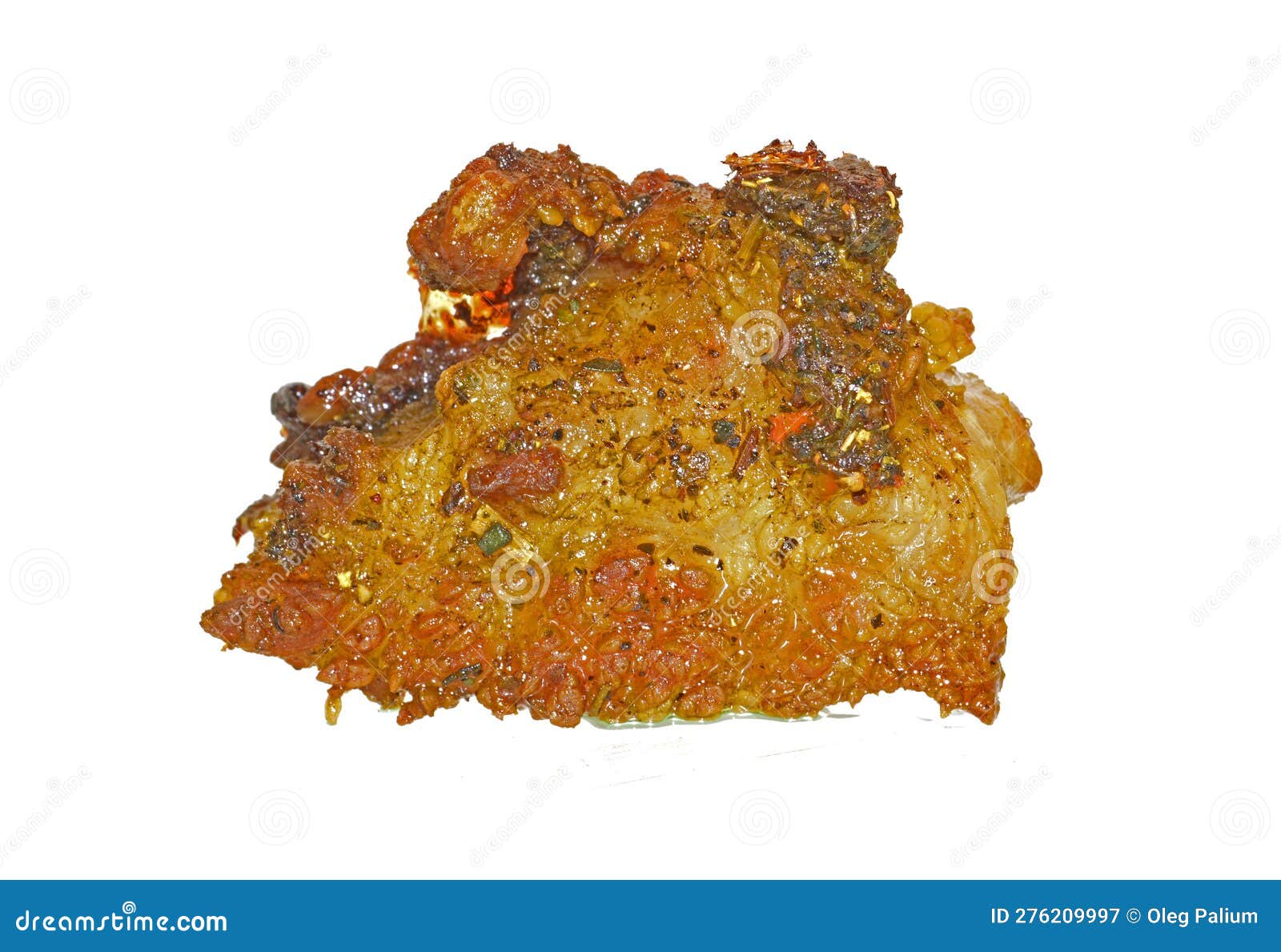 Fried Lard Isolated on White Background Stock Image - Image of cooked ...