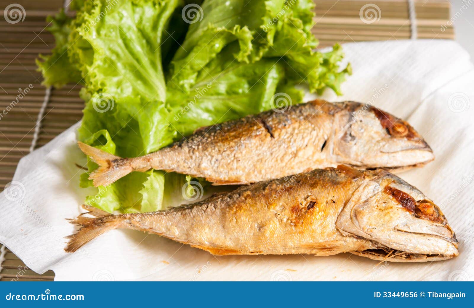 Fried Mackerel Fish stock photo. Image of fried, eating - 33449656