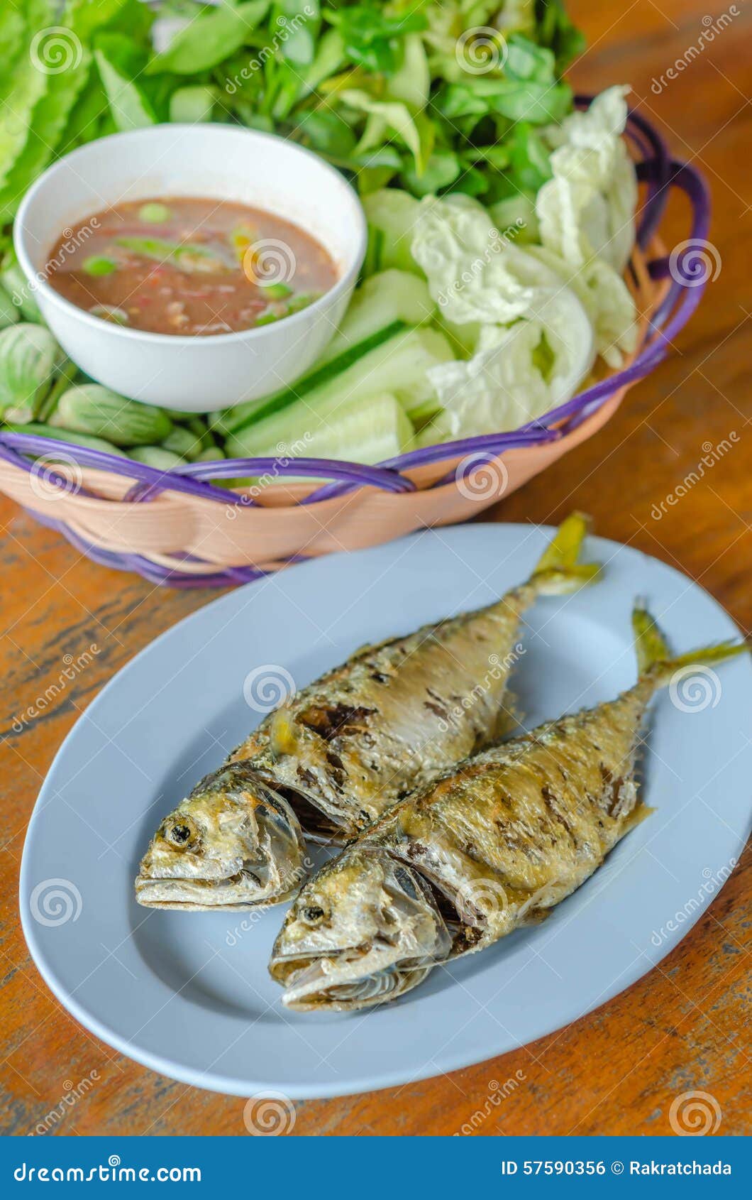 Fried mackerel stock photo. Image of thai, spice, cuisine - 57590356