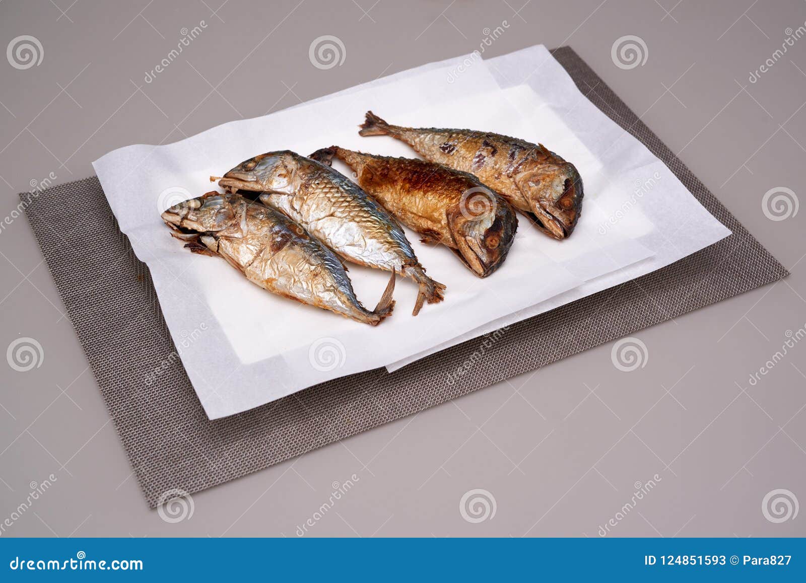 Fried mackerel stock image. Image of asian, protein - 124851593