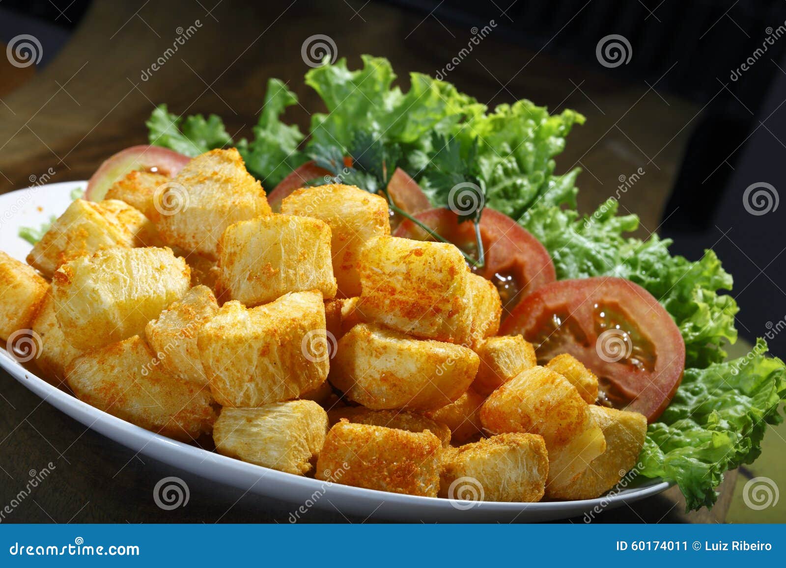 Fried manioc portion stock image. Image of portion, asian - 60174011