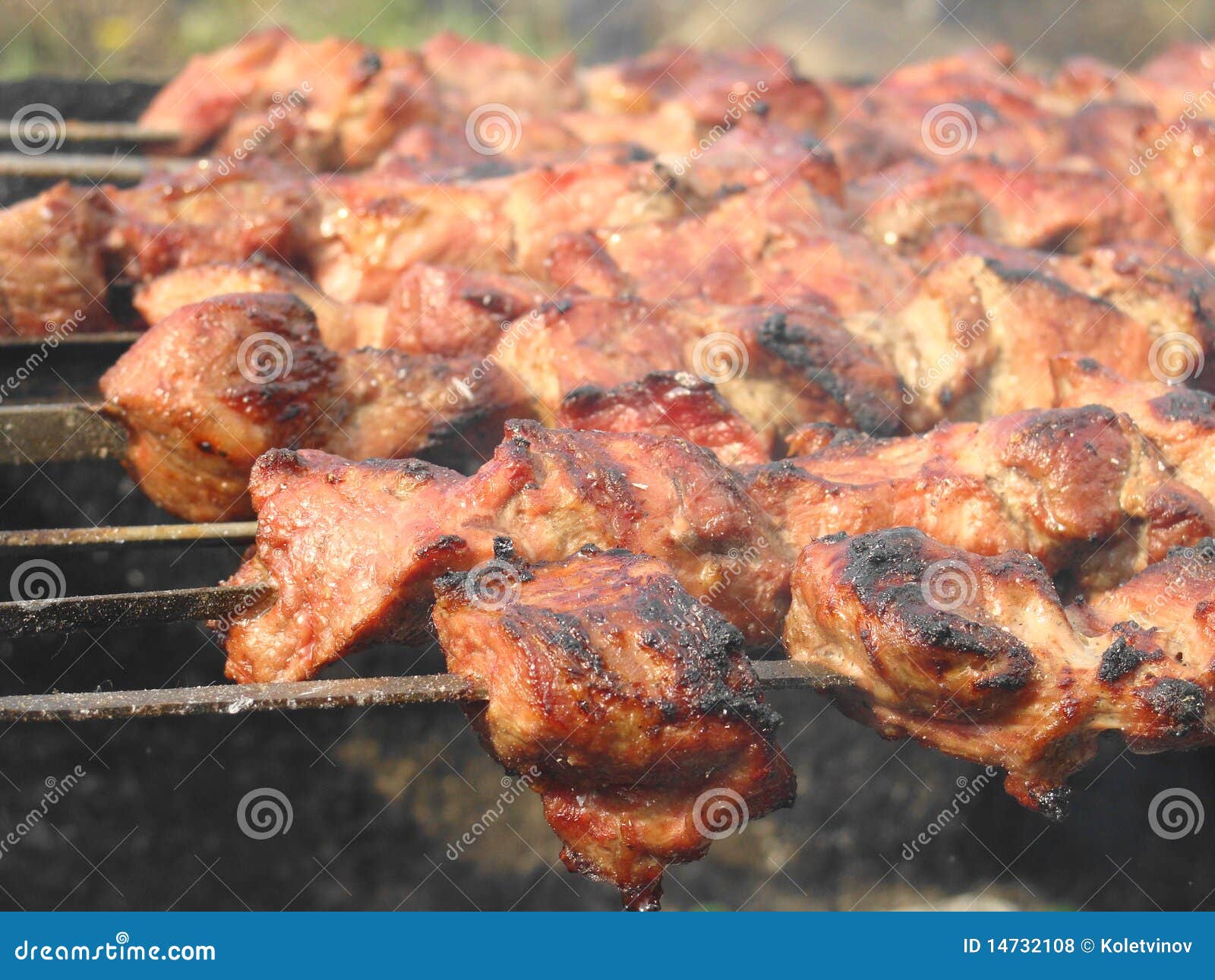 Fried meat stock photo. Image of coals, sheep, food, outside - 14732108