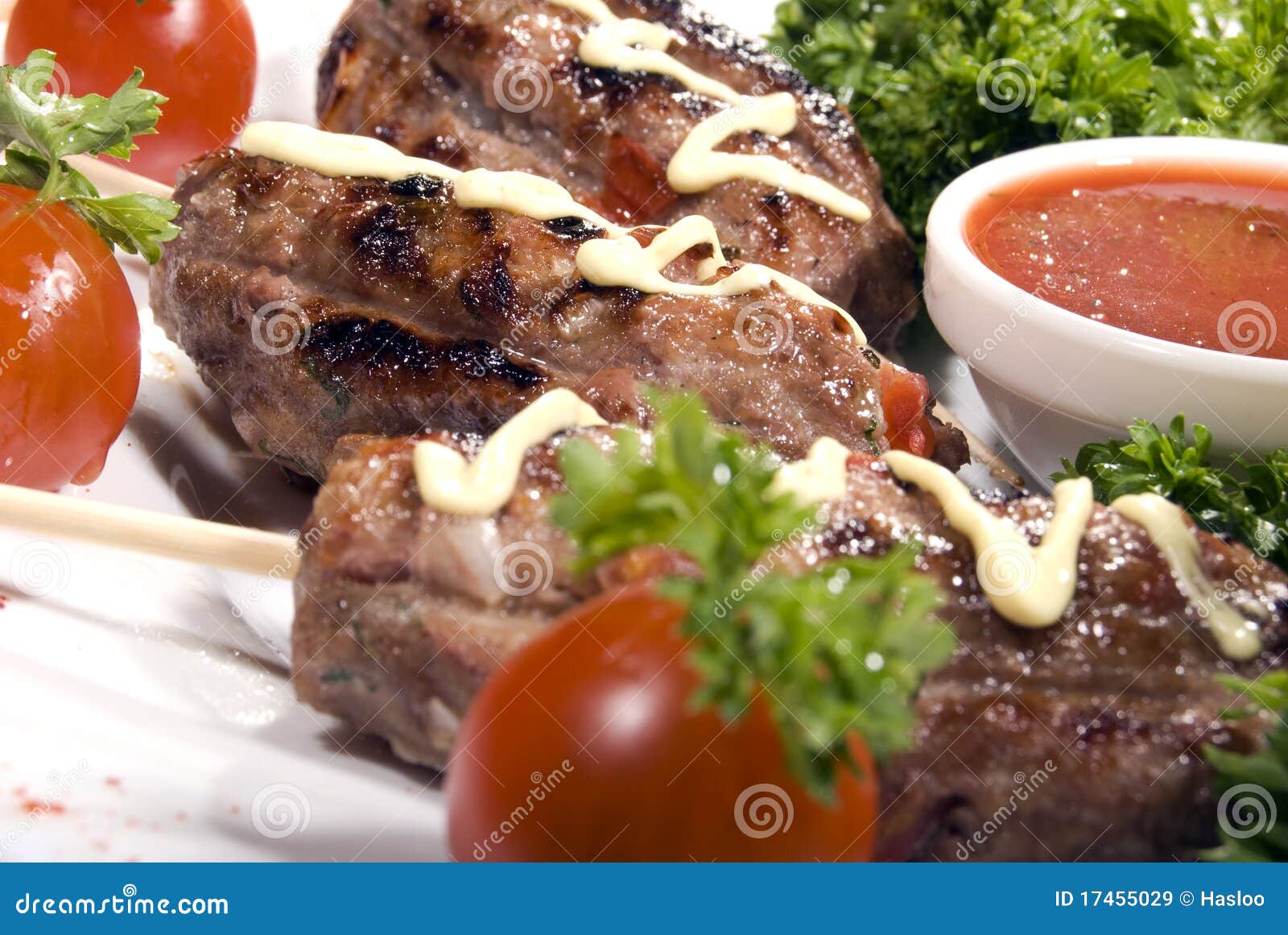 Fried meat stock image. Image of fried, luxury, main - 17455029