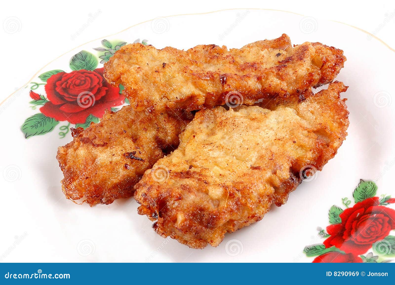 Fried meat stock image. Image of cooking, recipe, plate - 8290969