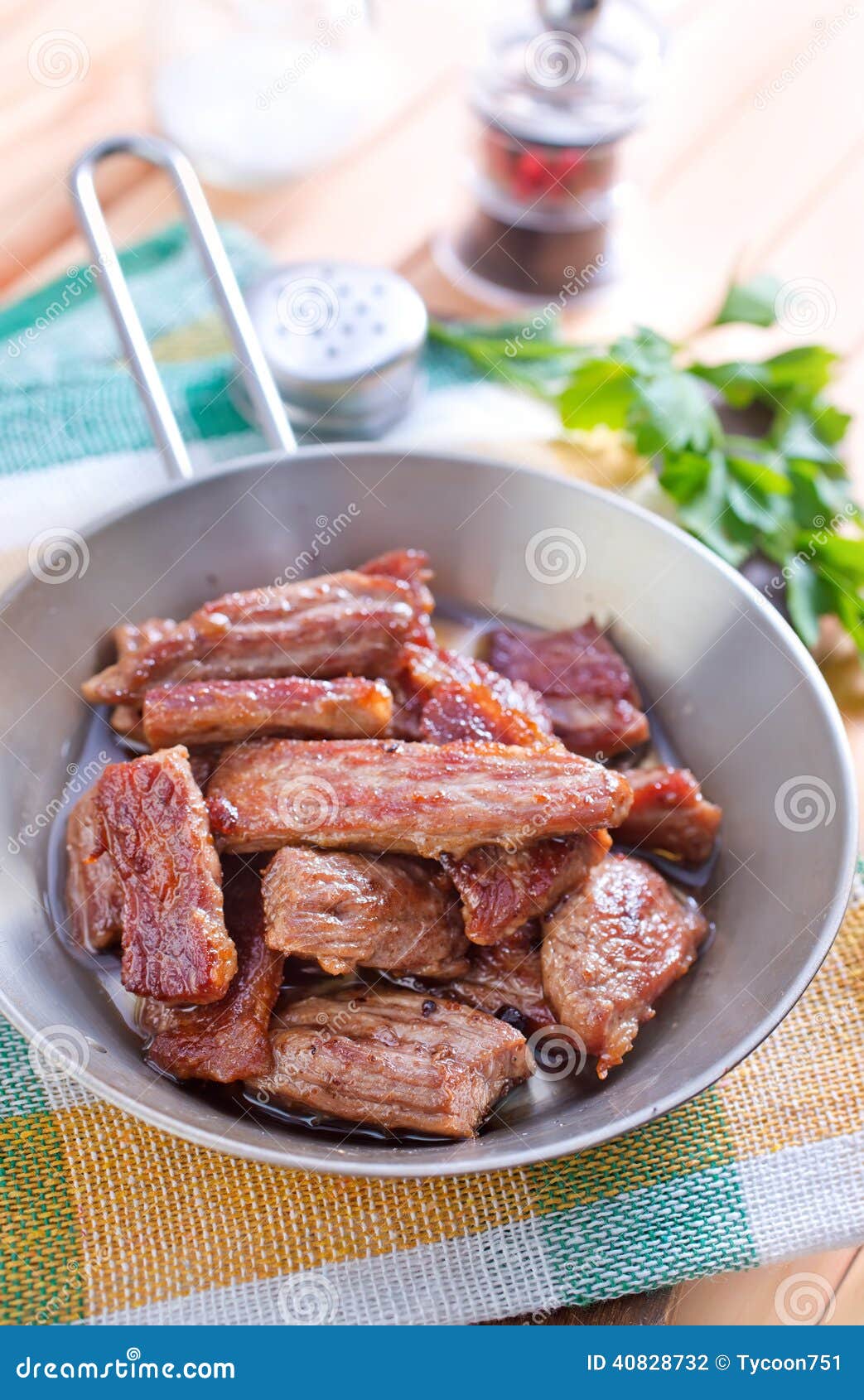Fried meat stock photo. Image of cooking, meat, ethnic - 40828732