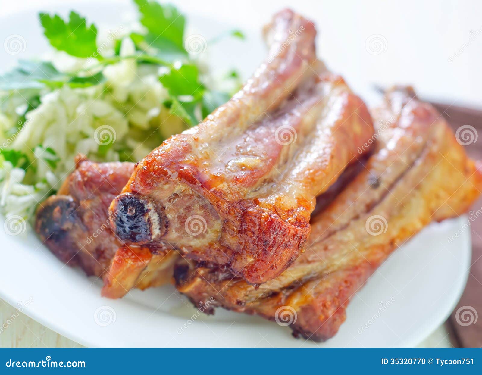 Fried meat stock photo. Image of nutrition, dinner, marinated - 35320770