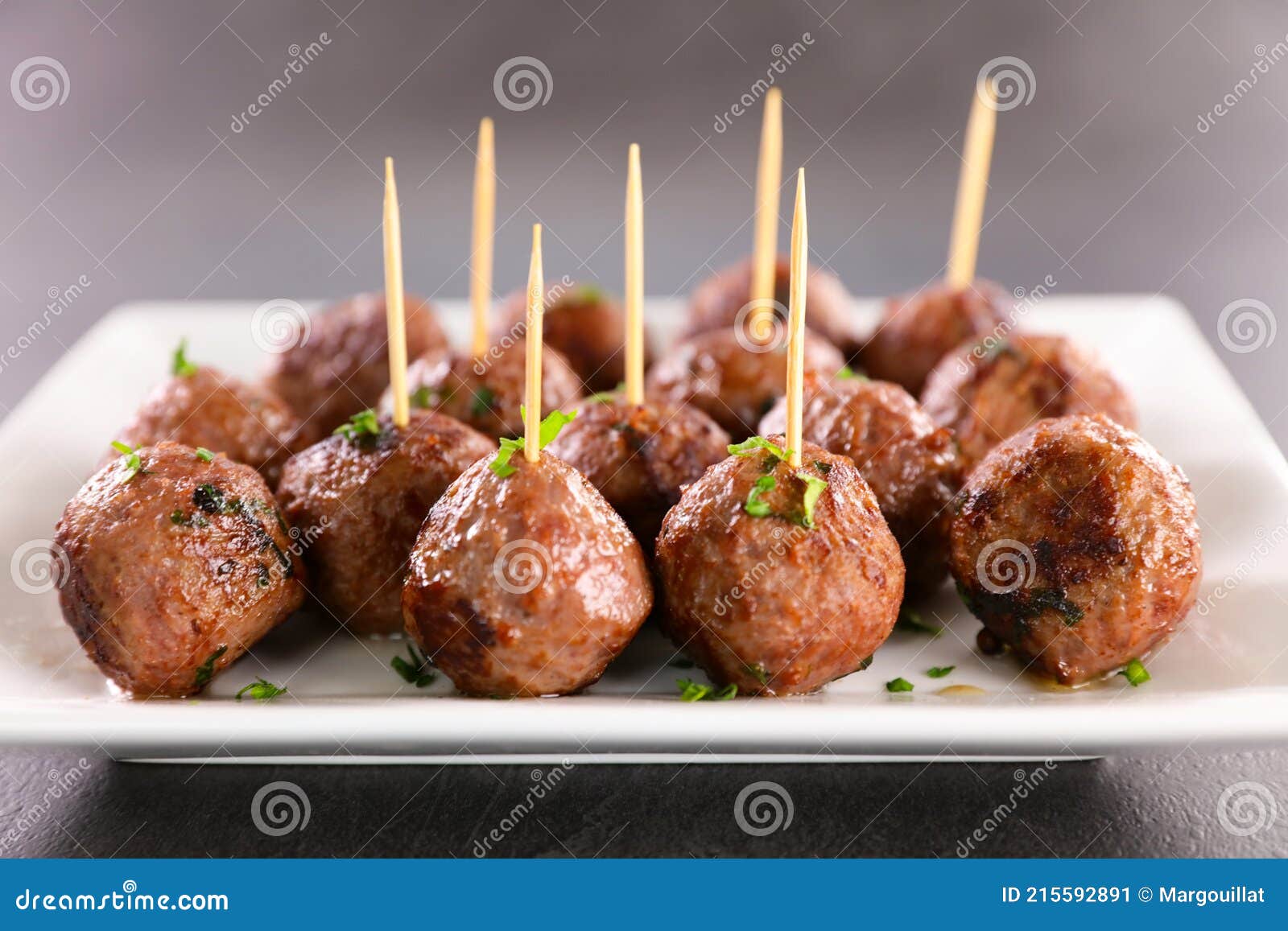 Fried meatball stock image. Image of meatball, buffet - 215592891