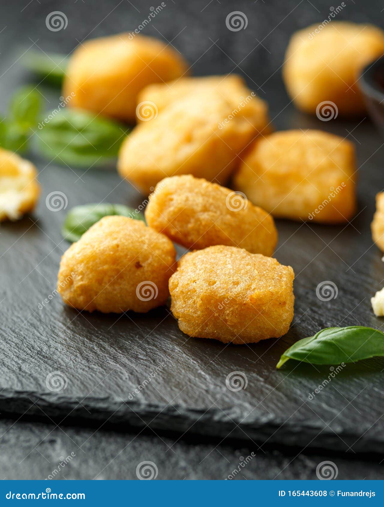 Fried Mozzarella, Cheddar Cheese Bites, Balls with Ketchup on Rustic ... Fried Mozzarella, Cheddar Cheese Bites, Balls with Ketchup on Rustic ...