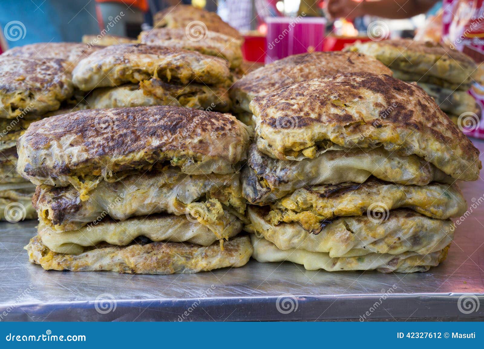 Fried Murtabak stock photo. Image of dining, indian, malaysian - 42327612