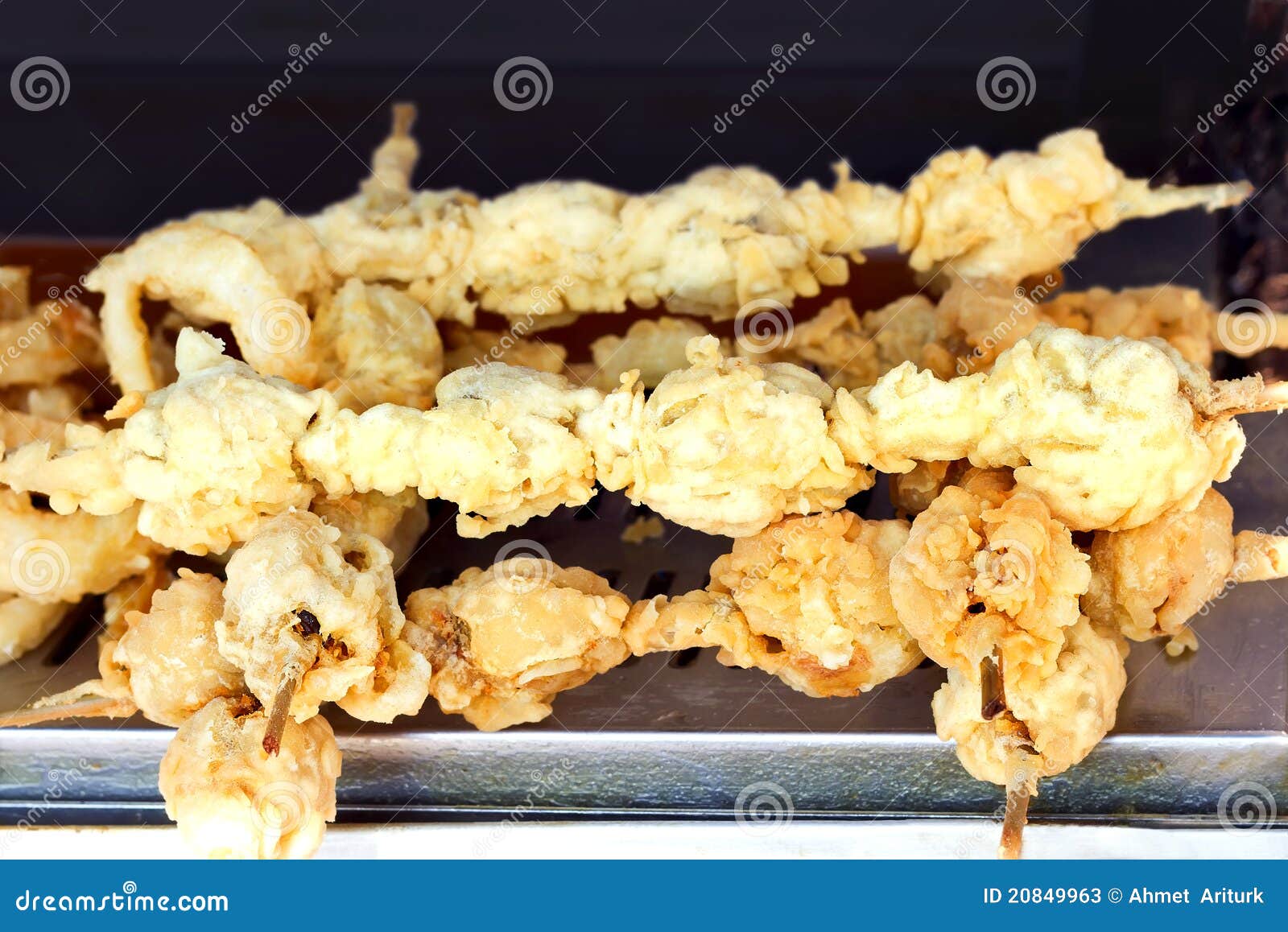 Fried mussels stock image. Image of dinner, antipasti - 20849963