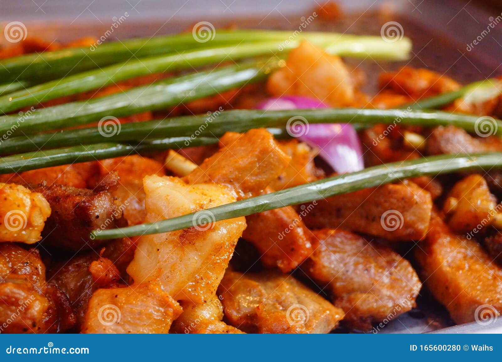 Fried Mutton Delicious Food, Feature Mutton Chops Stock Photo - Image ...