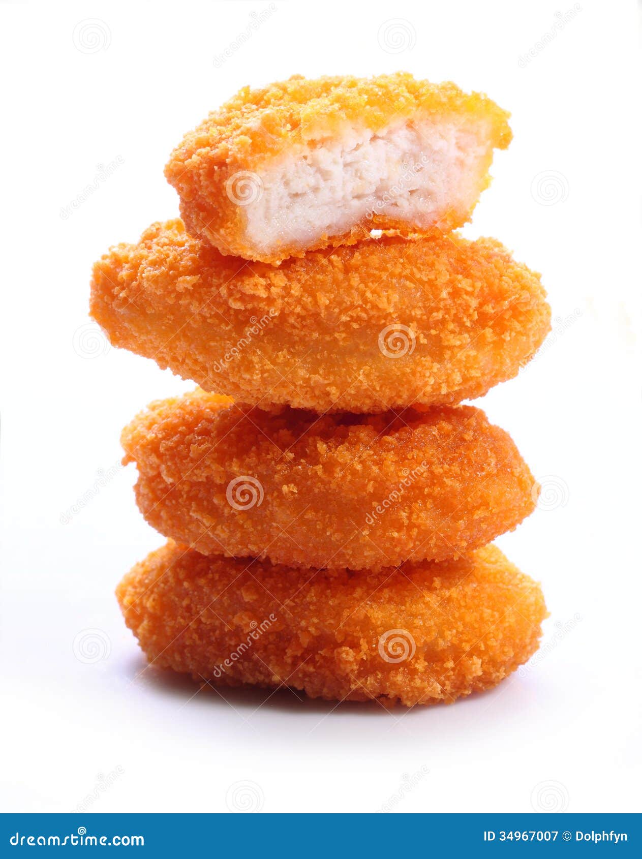 Fried nuggets stock image. Image of crunchy, fastfood - 34967007