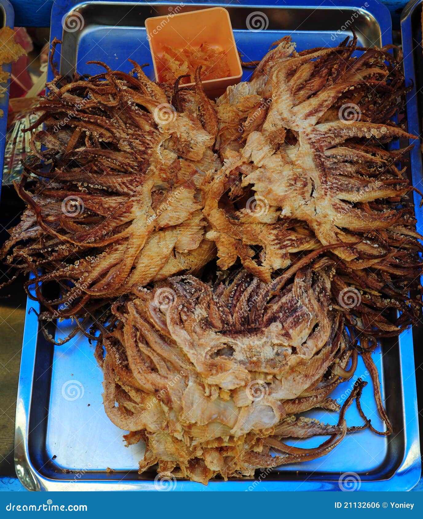 Fried octopus stock photo. Image of market, yehliu, taiwan - 21132606