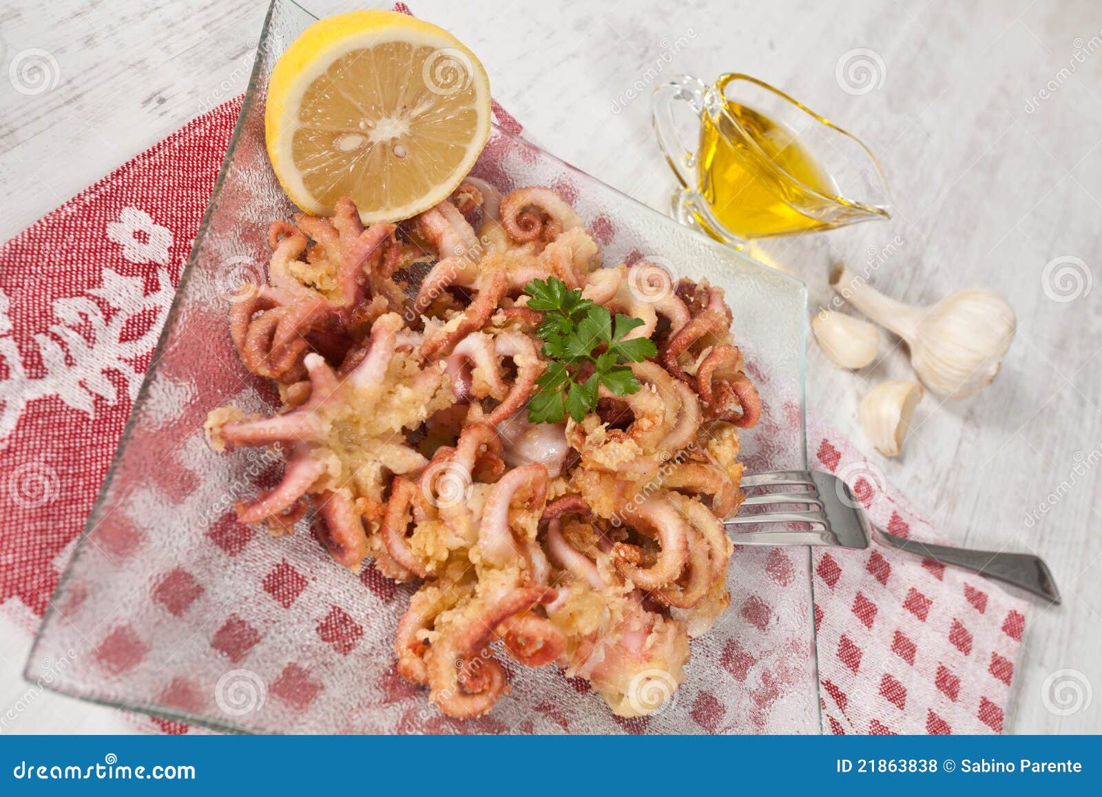 Fried Octopus stock photo. Image of tentacles, restaurant - 21863838