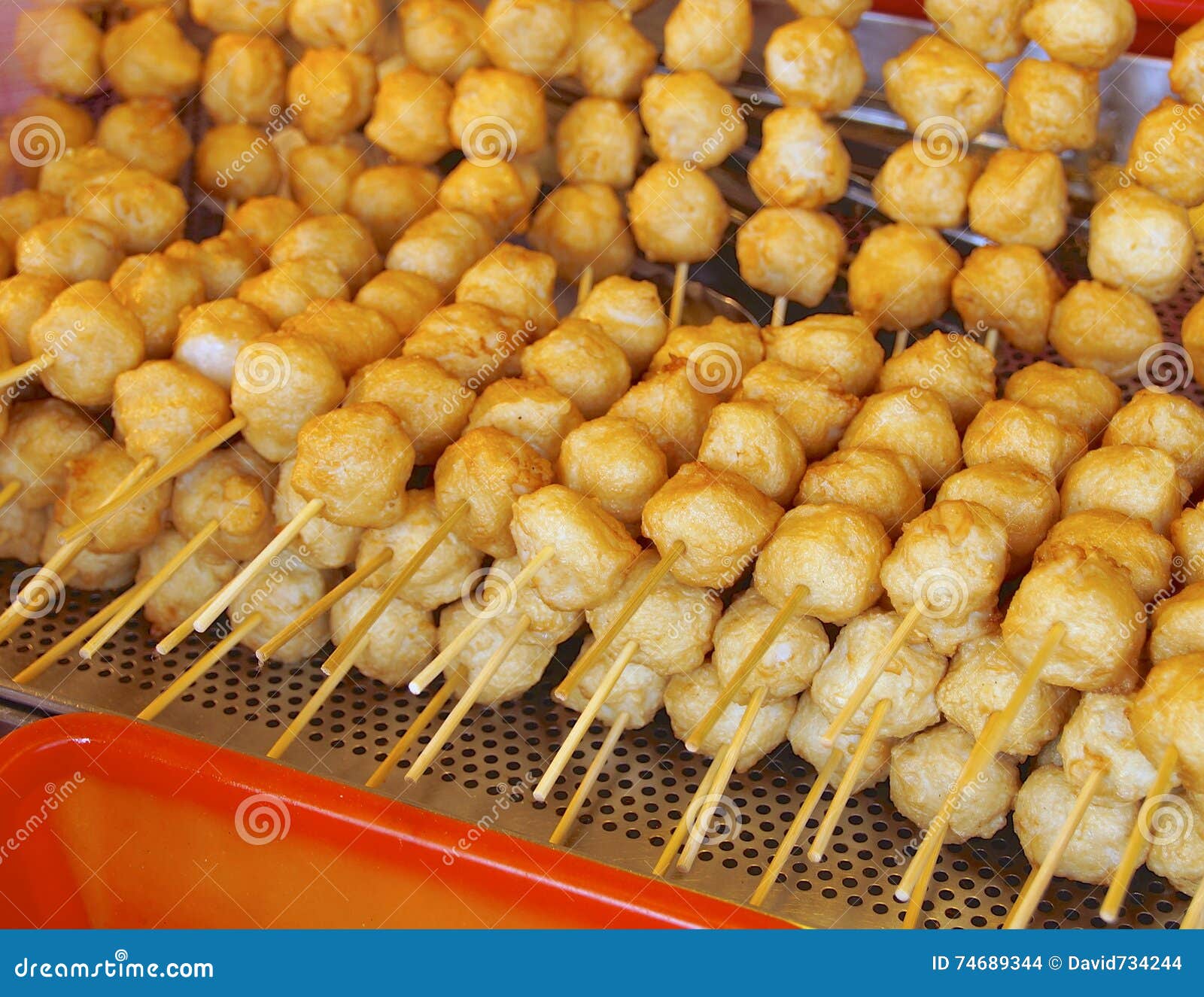 Fried Octopus Balls Closeup Stock Photo - Image of dinner, mayonnaise ...