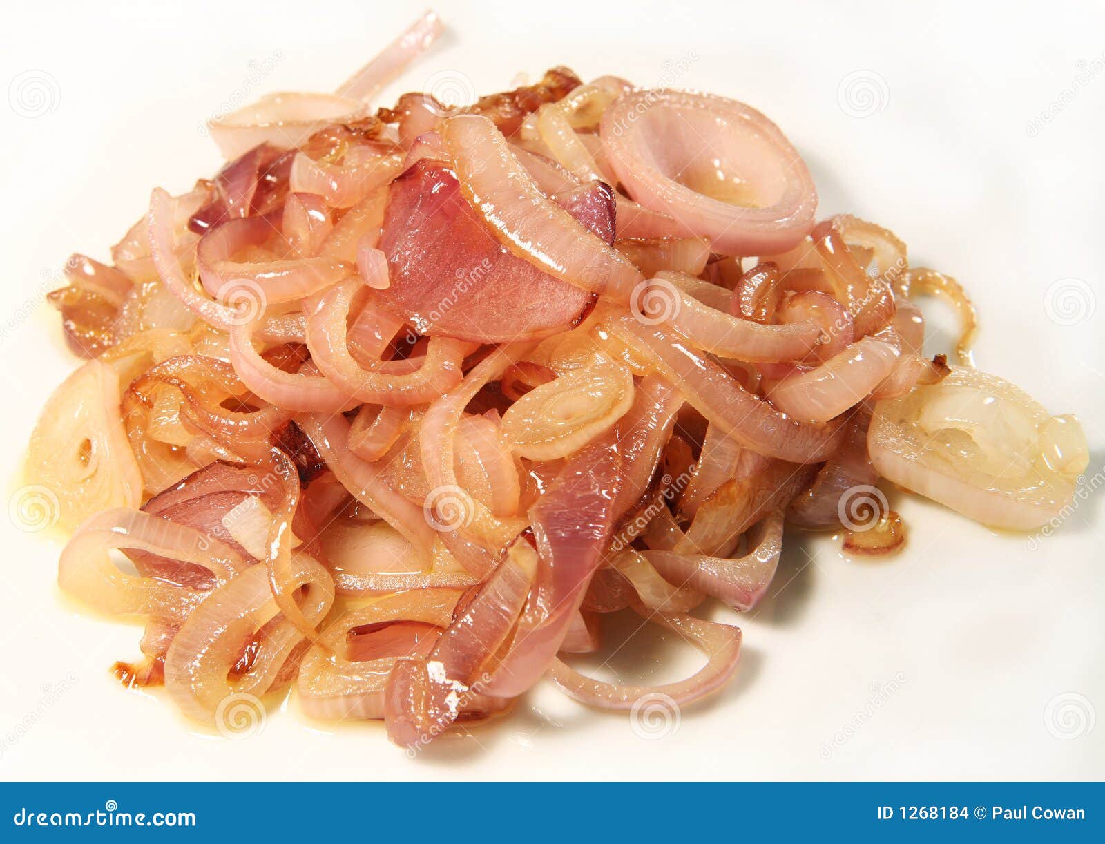 Fried onion plate stock photo. Image of onions, ingredients - 1268184