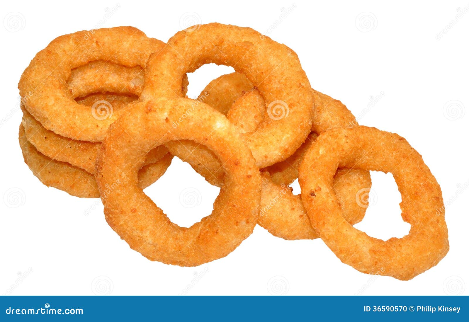Fried Onion Rings stock photo. Image of white, isolated - 36590570