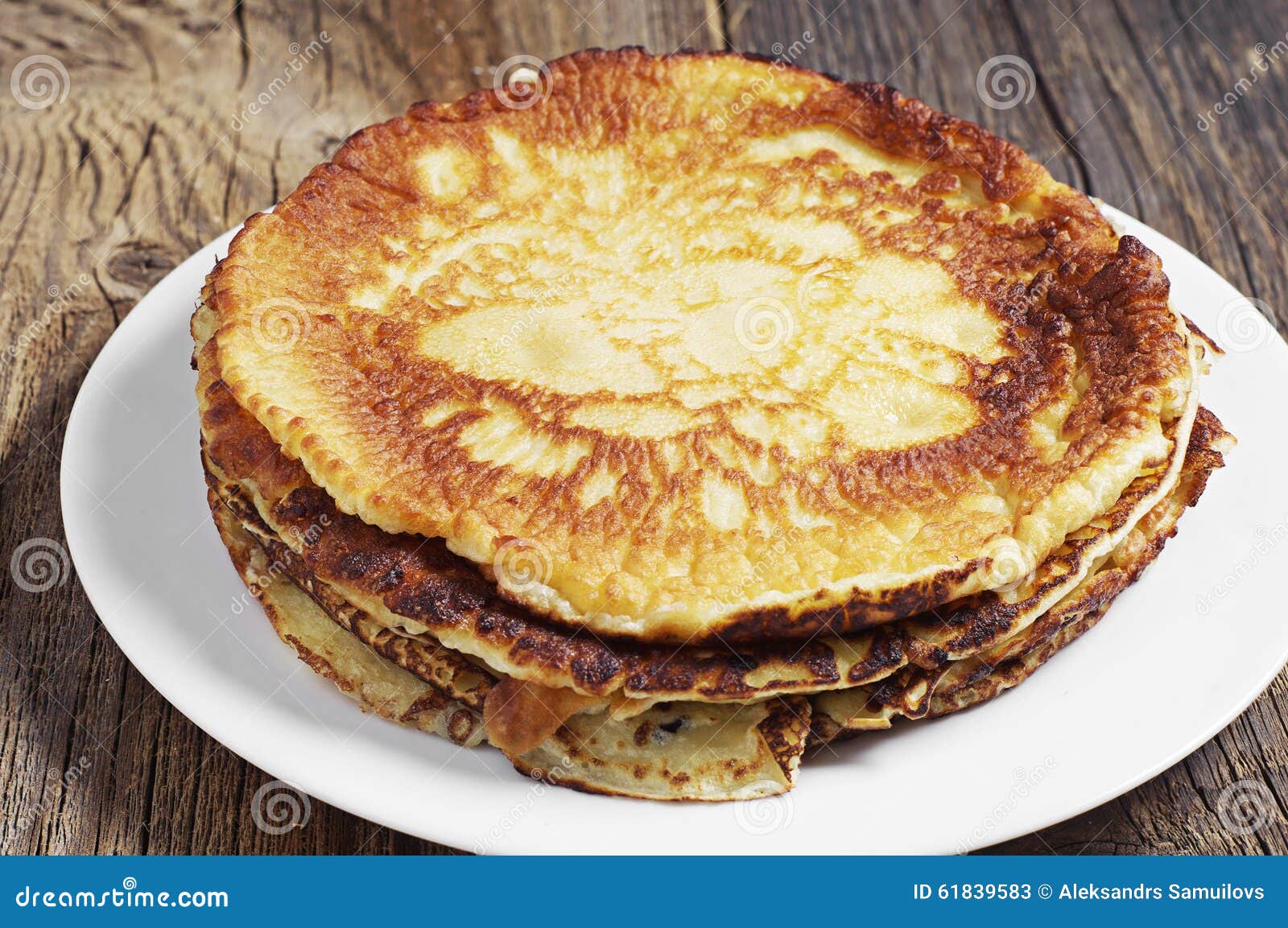 Fried pancakes stock image. Image of food, gourmet, pile - 61839583