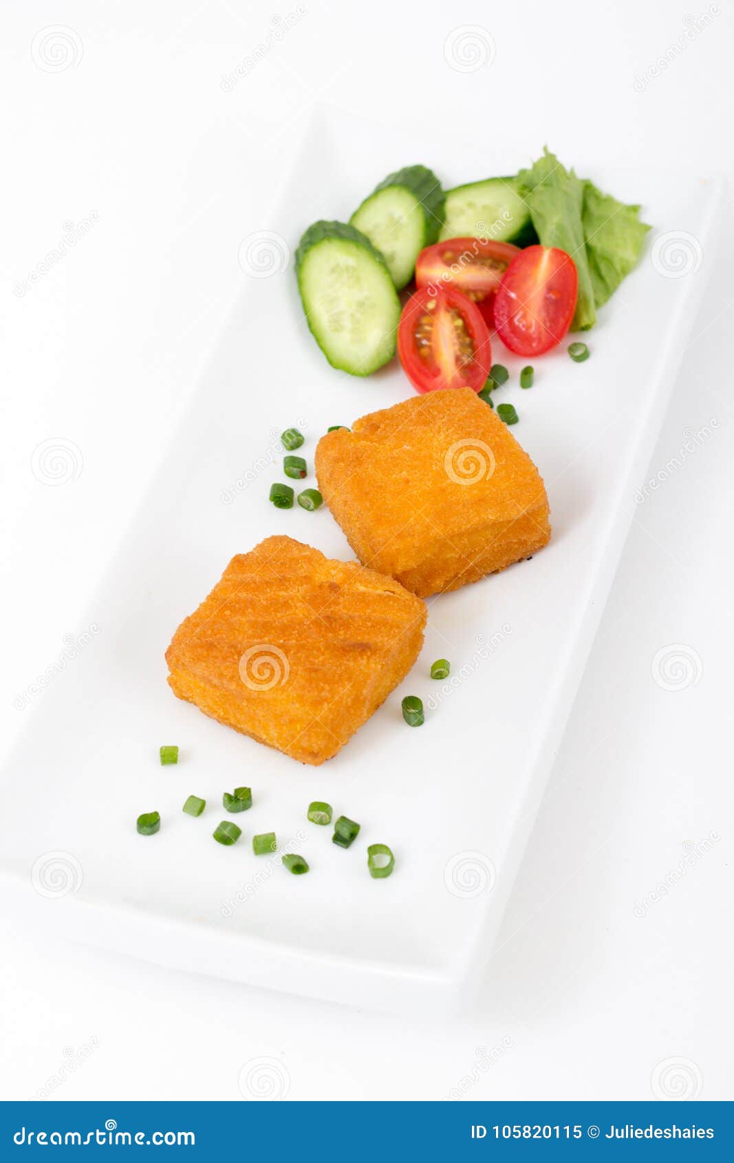 Fried parmesan cheese cube stock image. Image of breaded - 105820115