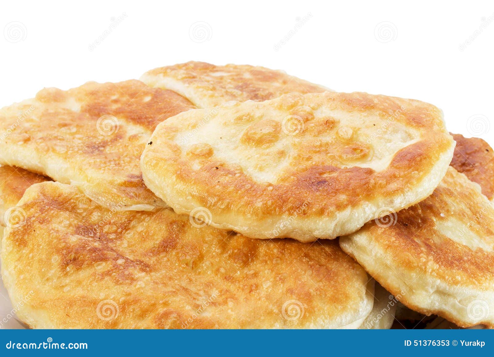 Fried Pattis Isolated on the White Background Stock Image - Image of ...